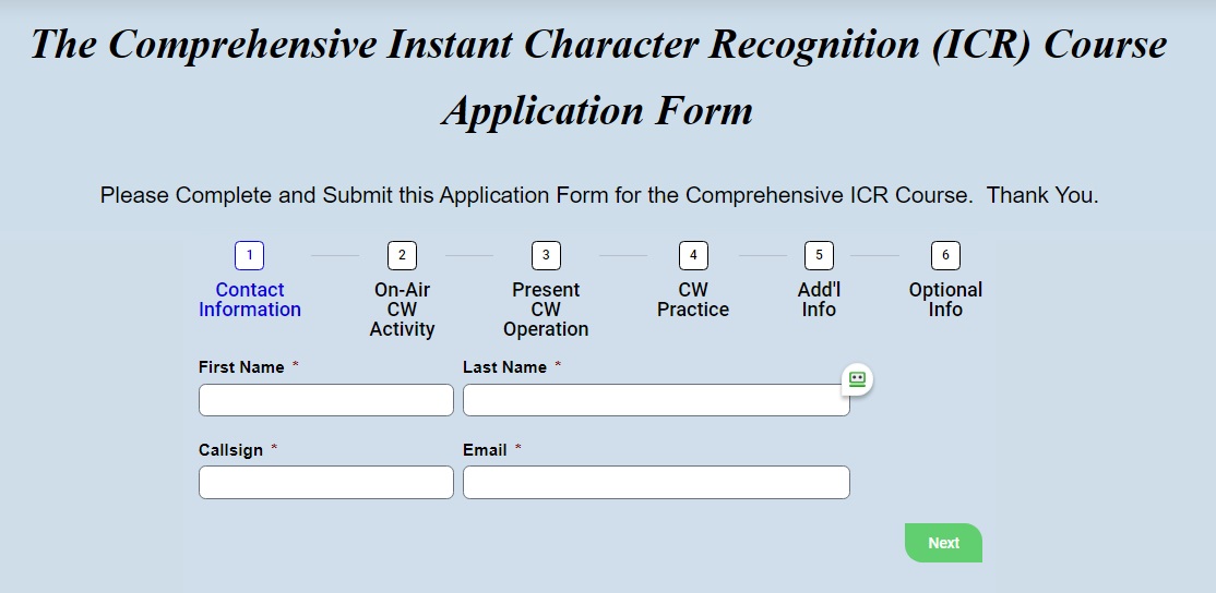 Application Form Offline – CW Innovations